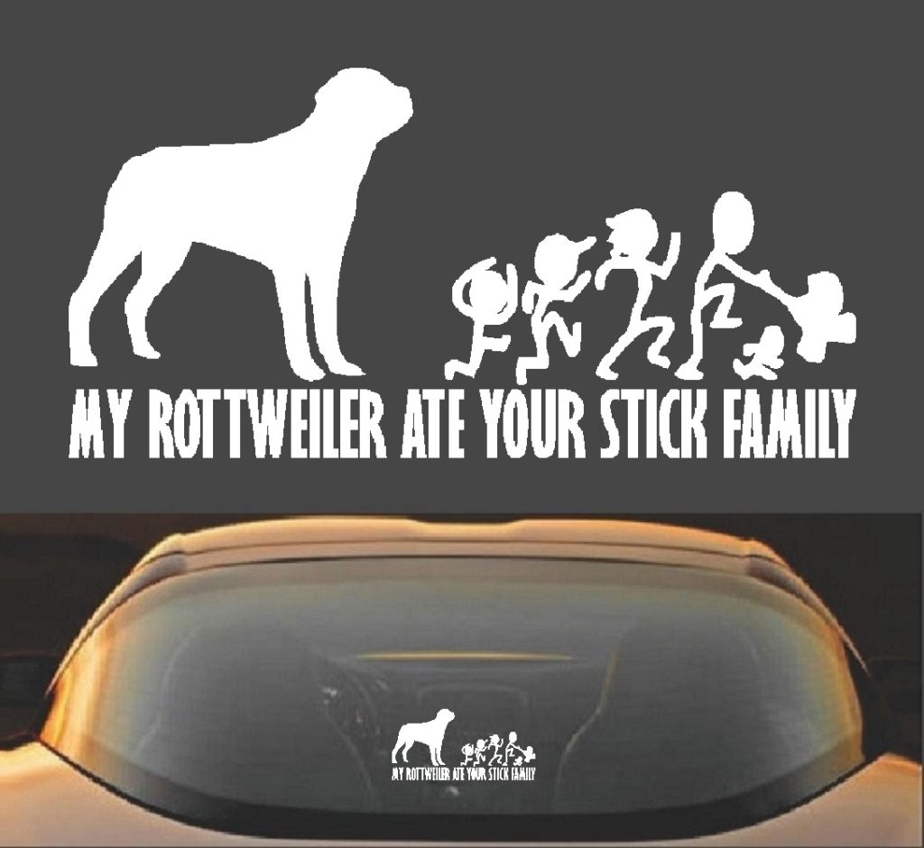 Rottweiler Decal Sticker | Top Quality Decals | DecalExpo